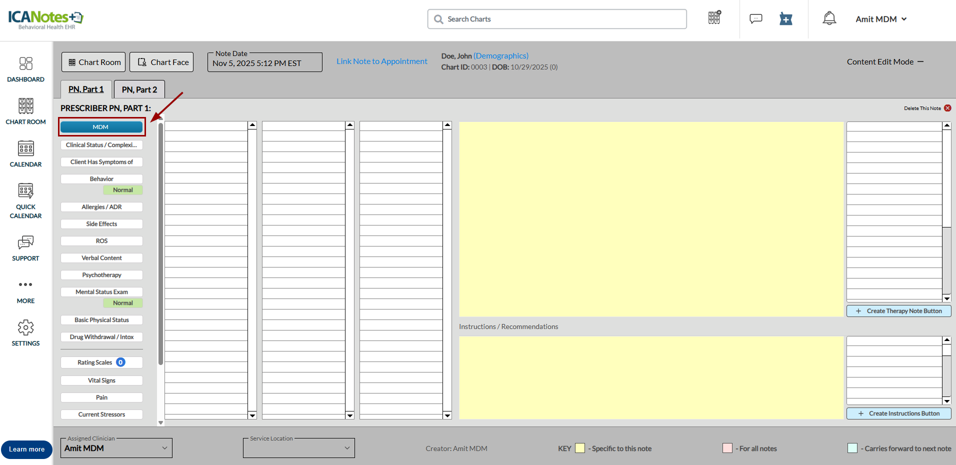 Determining E/M Service Codes using Medical Decision Making (MDM) & Time